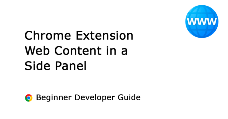 Build #1 Powerful Web Browser Side Panel Browser Extension