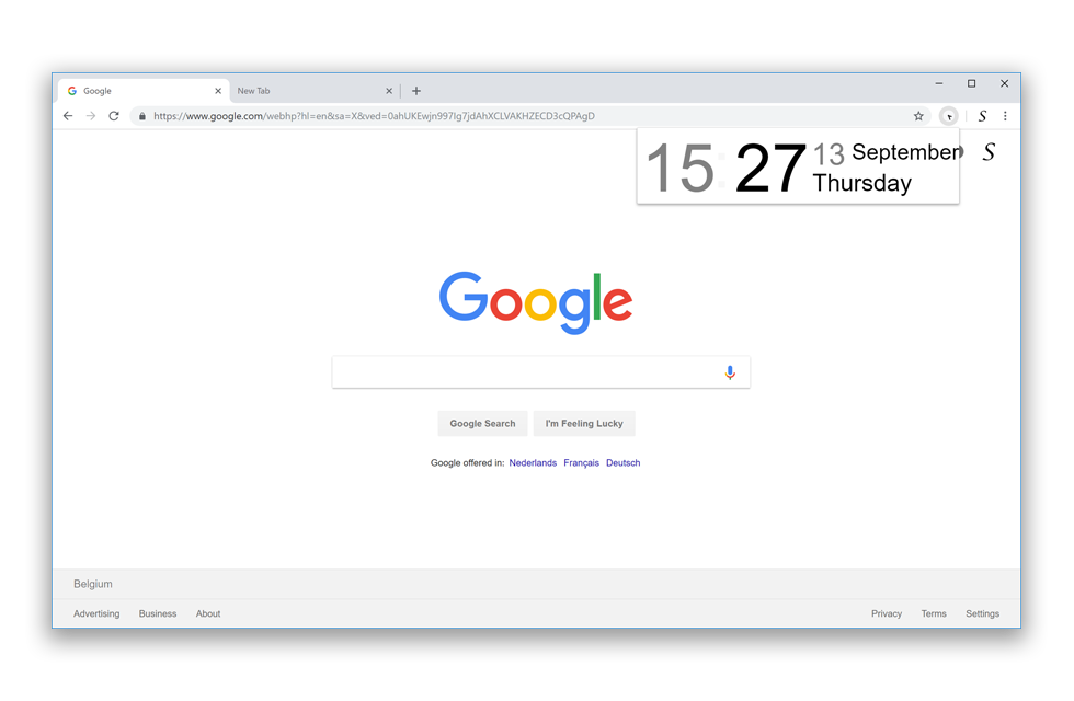 Date Today Browser Extension - Show current time and date