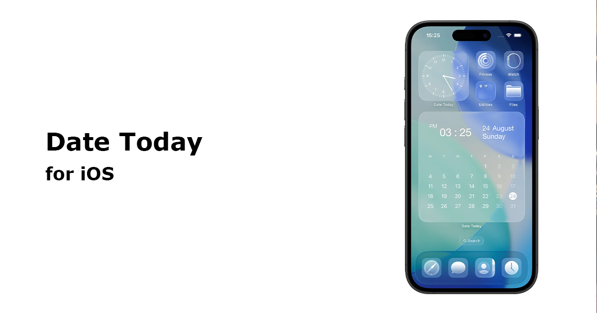 Date Today iPhone app - Current Date + Calendar widget