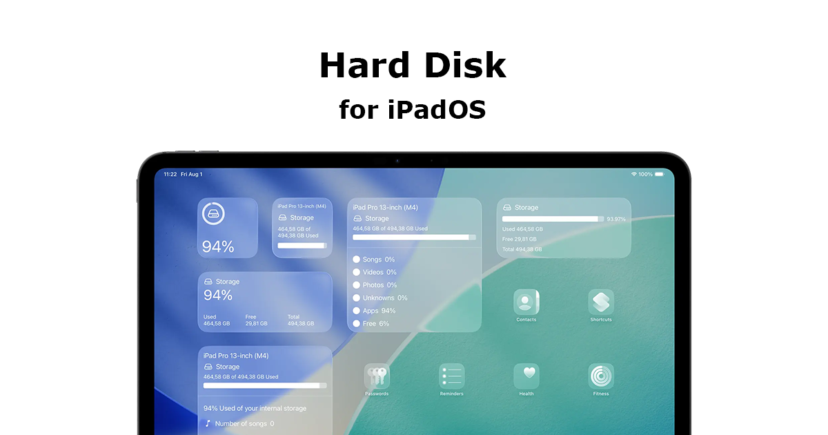 Hard Disk your iPad Storage Analyzer App