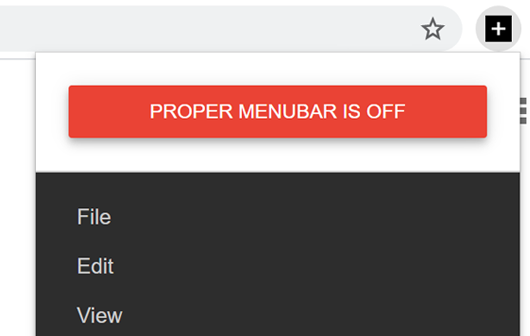 Proper Menubar Browser Extension - Get the Black Menubar