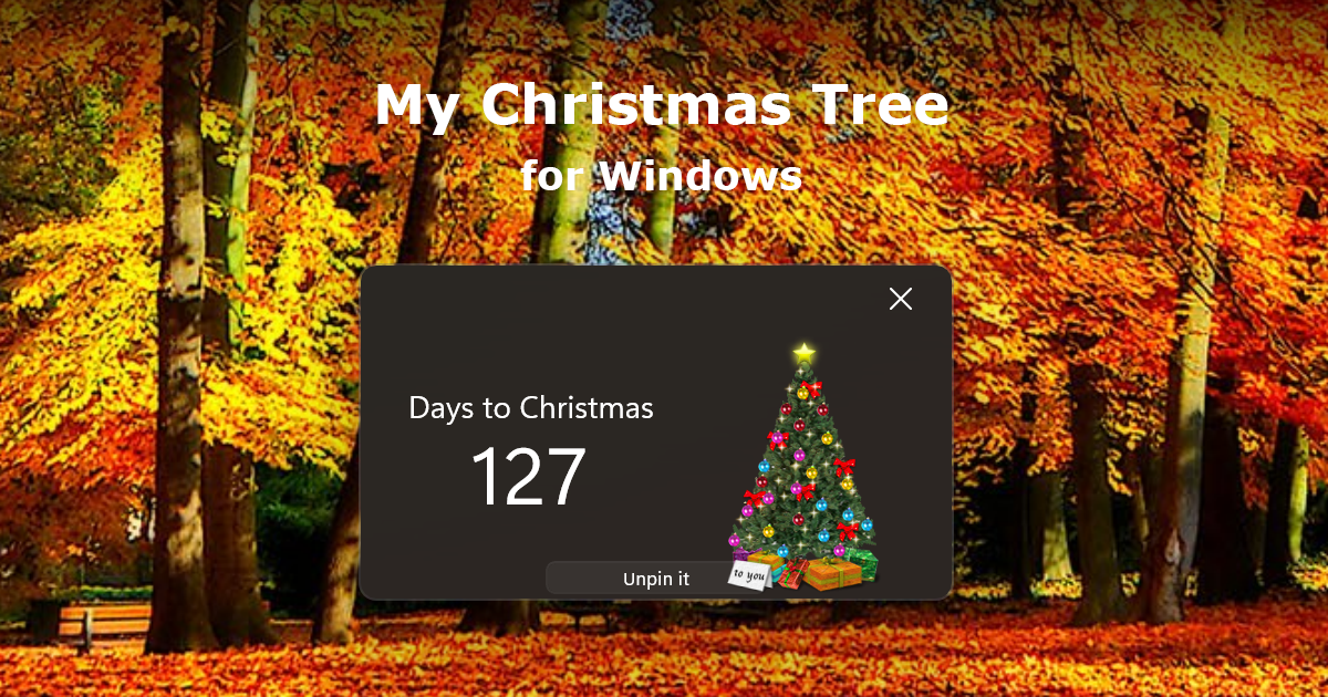 My Christmas Tree - The Best tree on Windows