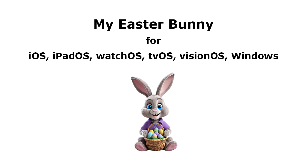 My Easter Bunny countdown for on your personal desktop