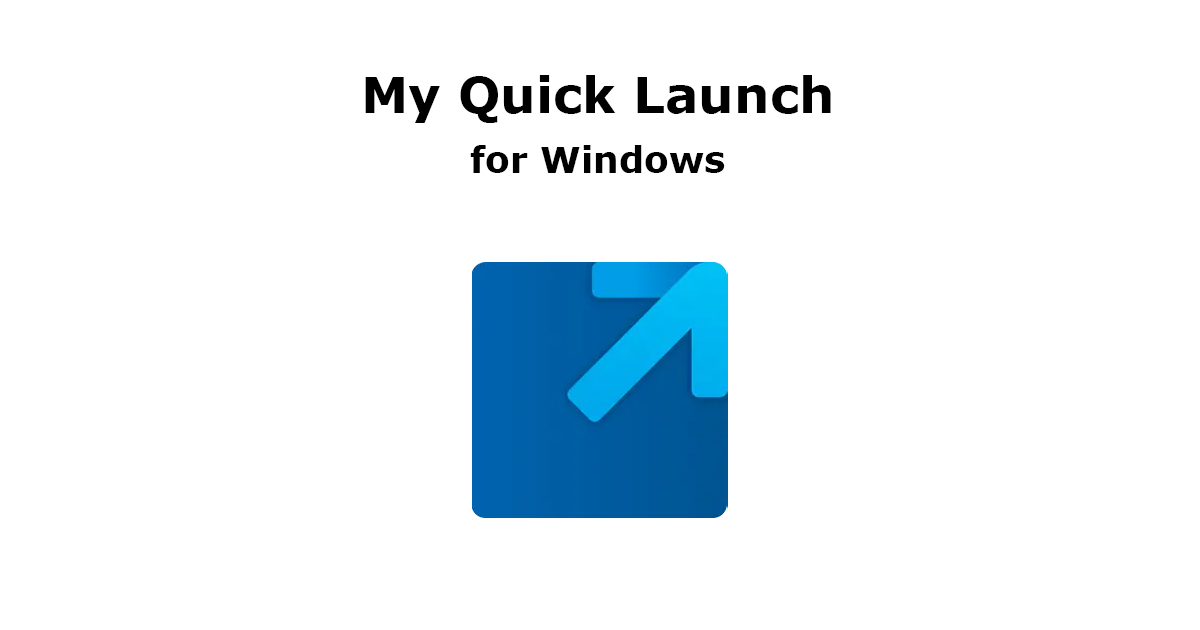 My Quick Launch Widget - Boost Your Productivity