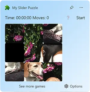 My Slider Puzzle Widget - For Fun and Brain Exercise
