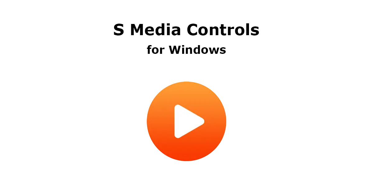 S Media Controls Widget - Control your playing media file