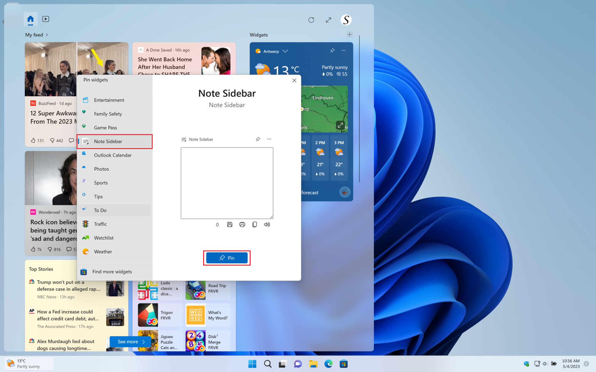 Note Sidebar Widget Windows 11: Type a Quick Note for FREE